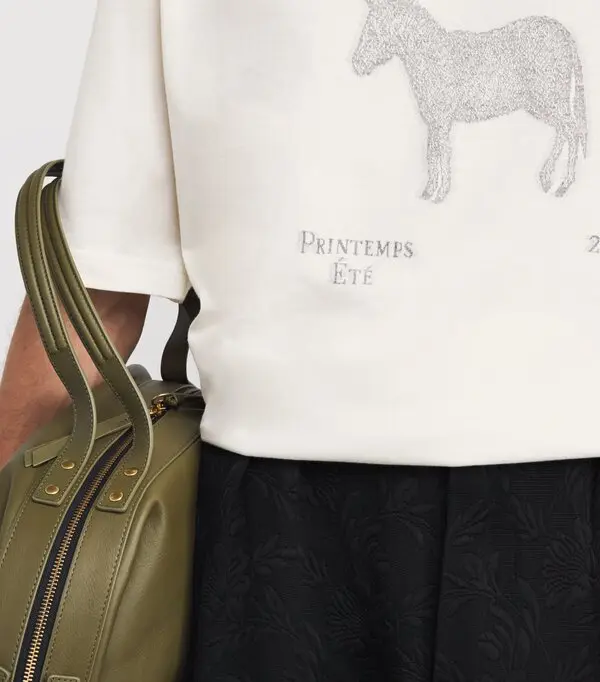 Jacquemus Cotton Jacquard Donkey T-shirt - Grey