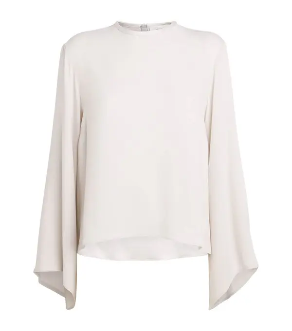 Agnona Draped-sleeve Blouse