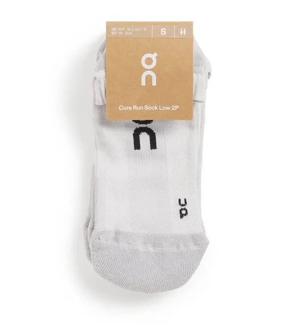 On Organic Cott-blend Core Run Low Socks - White