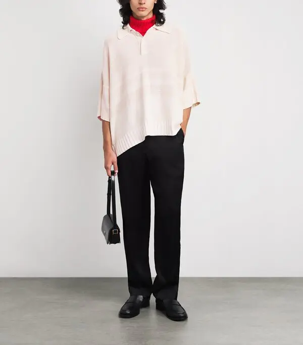 WALES BONNER Short-sleeve Polo Sweater