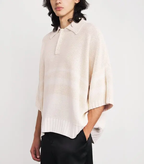 WALES BONNER Short-sleeve Polo Sweater