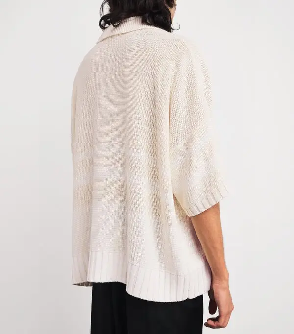 WALES BONNER Short-sleeve Polo Sweater