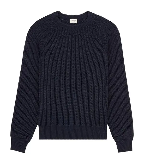 Saint Laurent Cotton Crew-neck Sweater - Blue