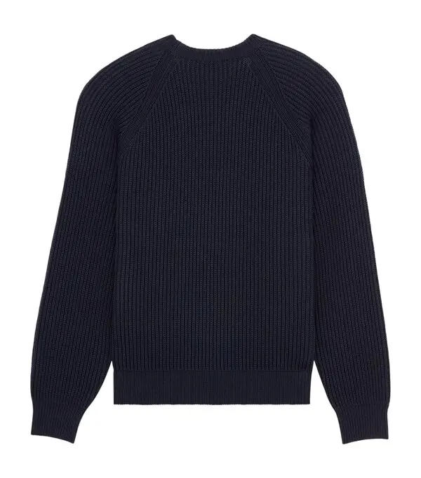 Saint Laurent Cotton Crew-neck Sweater - Blue