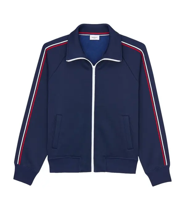 Saint Laurent Cotton-blend Stripe Track Jacket