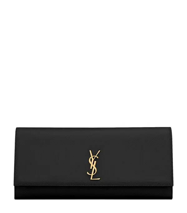 Saint Laurent Kate Chain Wallet - Black