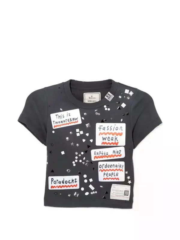 Mihara Yasuhiro Printed Crewneck T-shirt