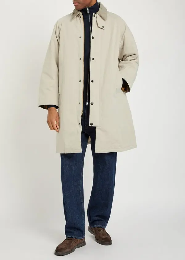 Barbour Exmoor Padded Cotton-blend Jacket - Beige