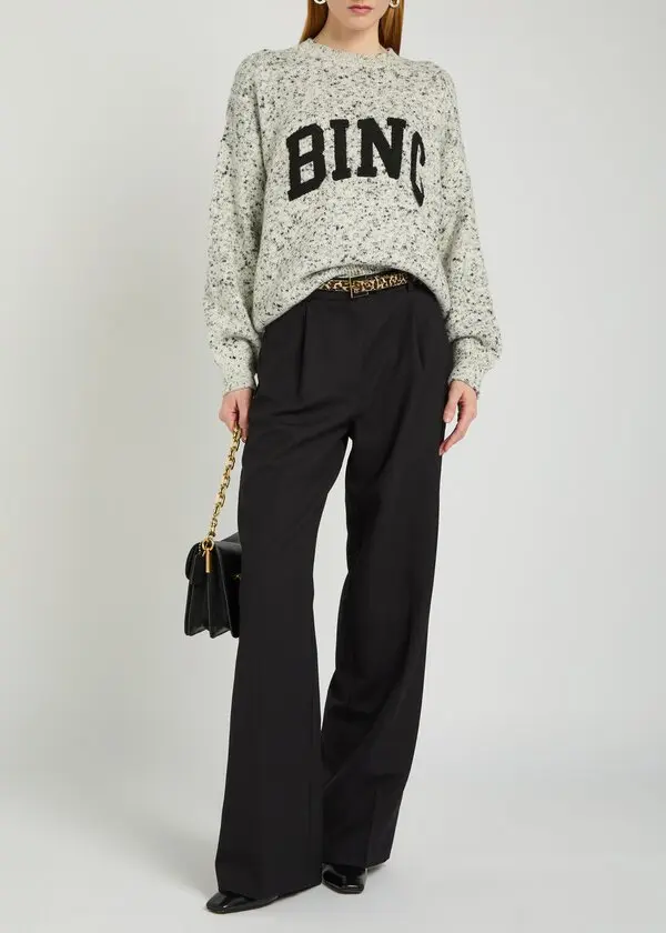 ANINE BING Trent Straight-leg Canvas Trousers