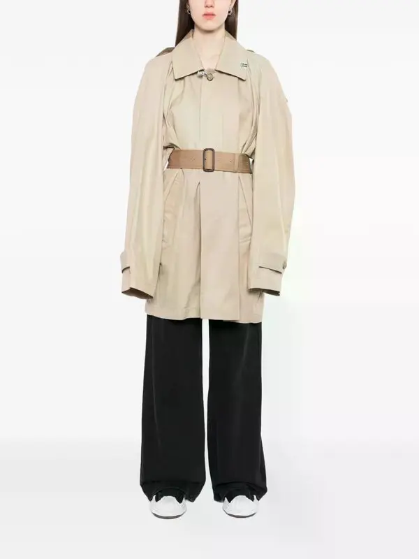 Mihara Yasuhiro Belted Trench Coat