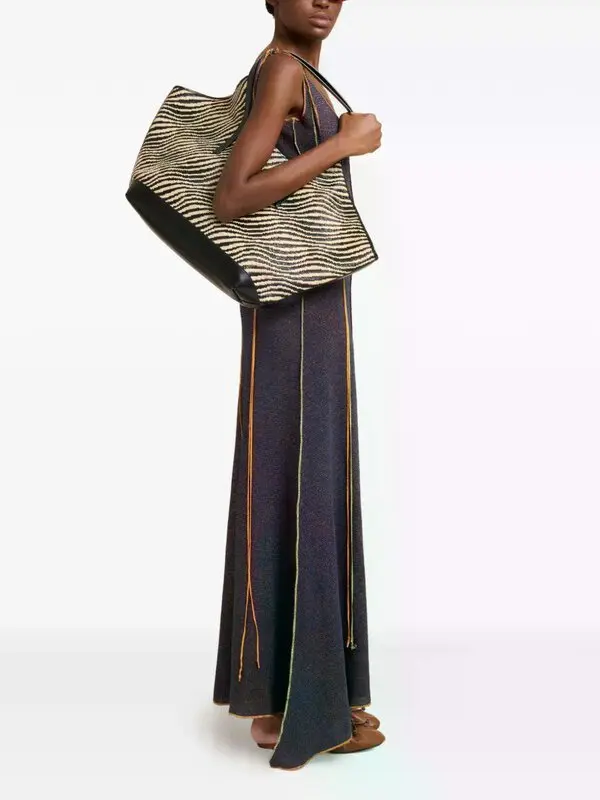 Marni Sleeveless Tie-strap Knitted Maxi Dress
