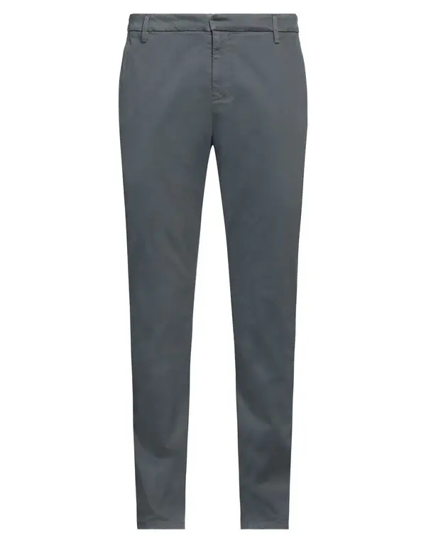 DONDUP Military Cotton Stretch Twill Chino Pants - Grey