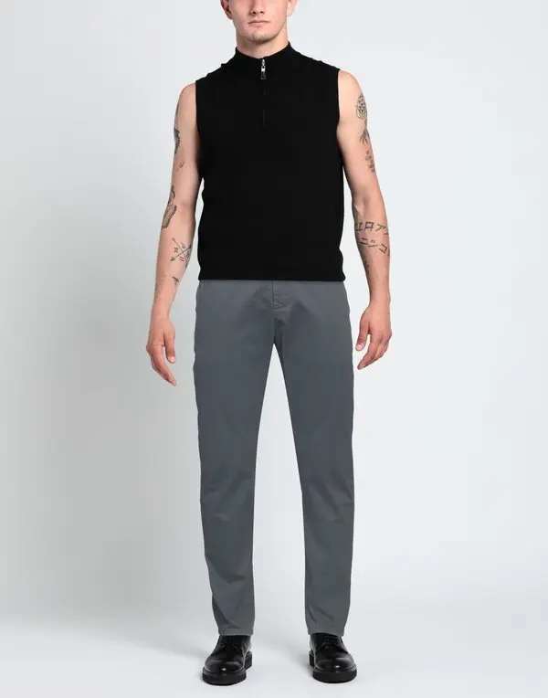 DONDUP Military Cotton Stretch Twill Chino Pants - Grey