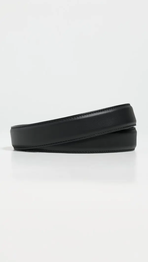 Polo Ralph Lauren Full-grain Etched Leather Dress Belt - Black