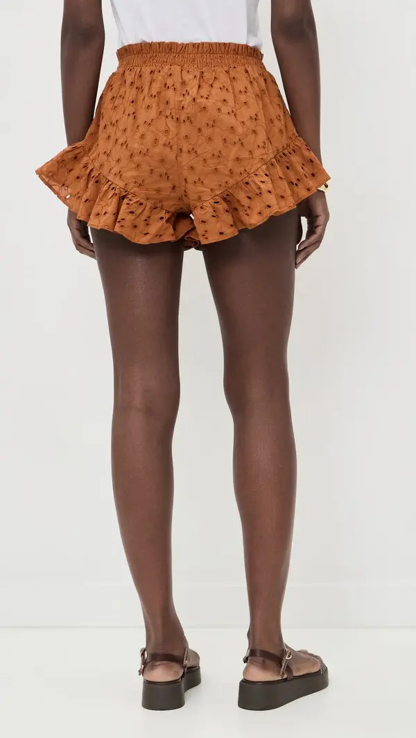 Playa Lucila Eyelet Embroidered Shorts