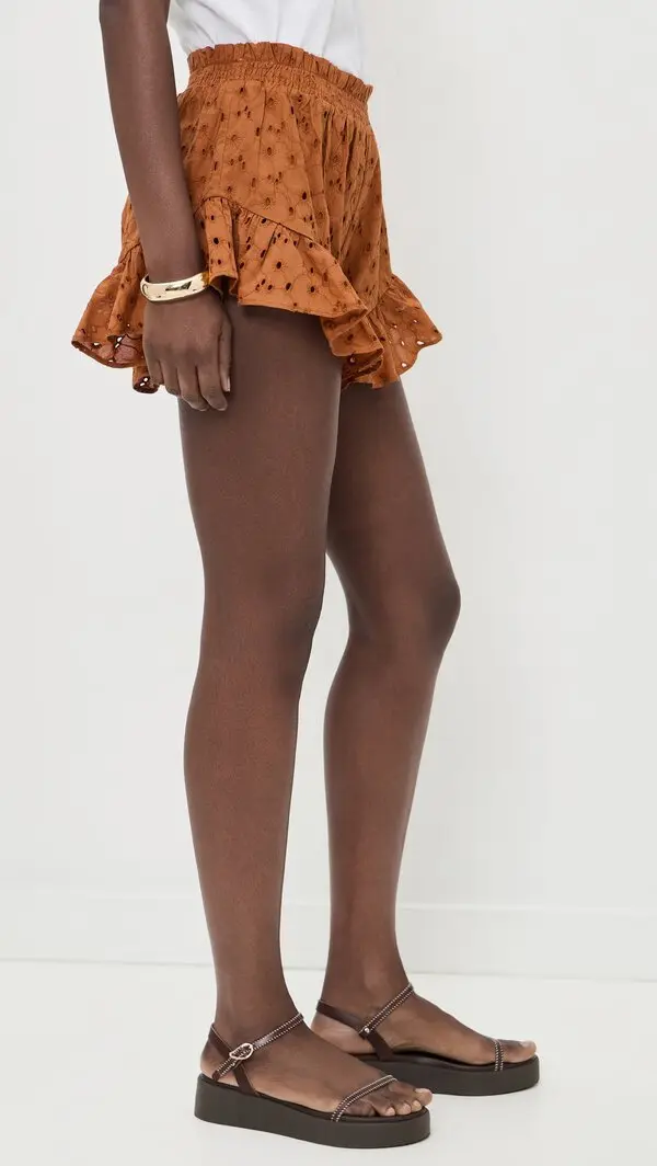 Playa Lucila Eyelet Embroidered Shorts