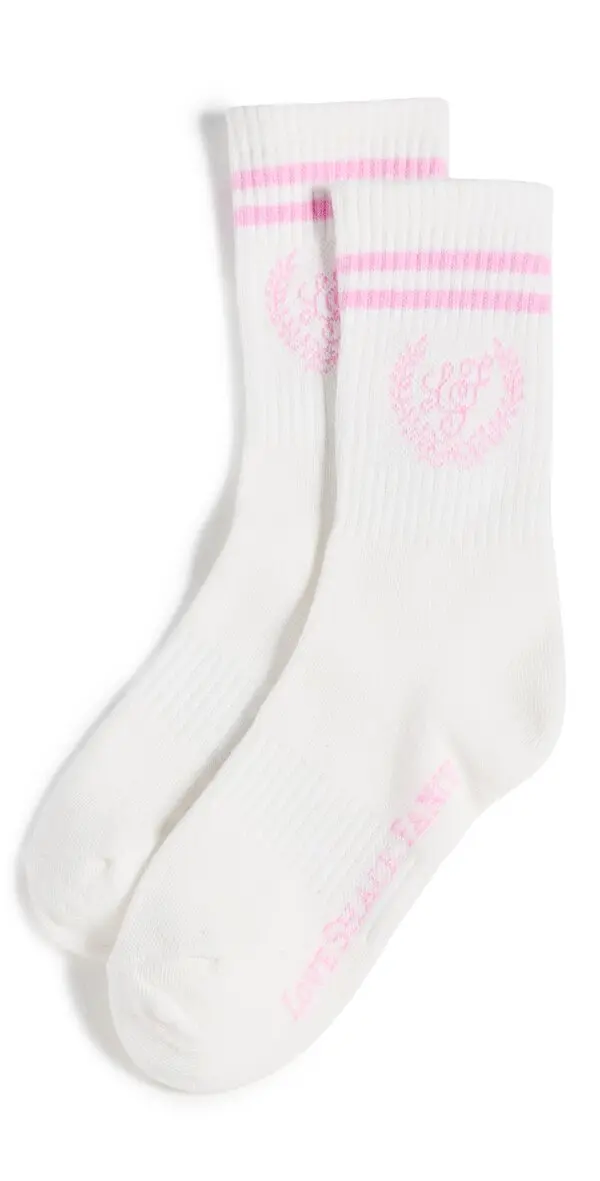 LoveShackFancy Lowell Socks - White