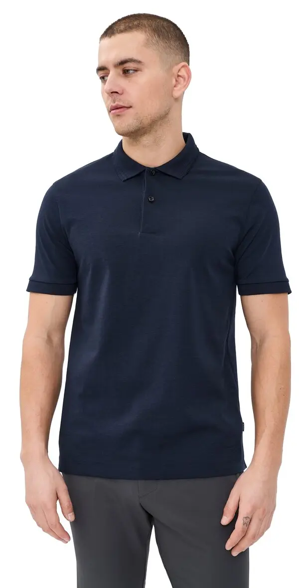BOSS Parlay Short Sleeve Polo - Dark Blue