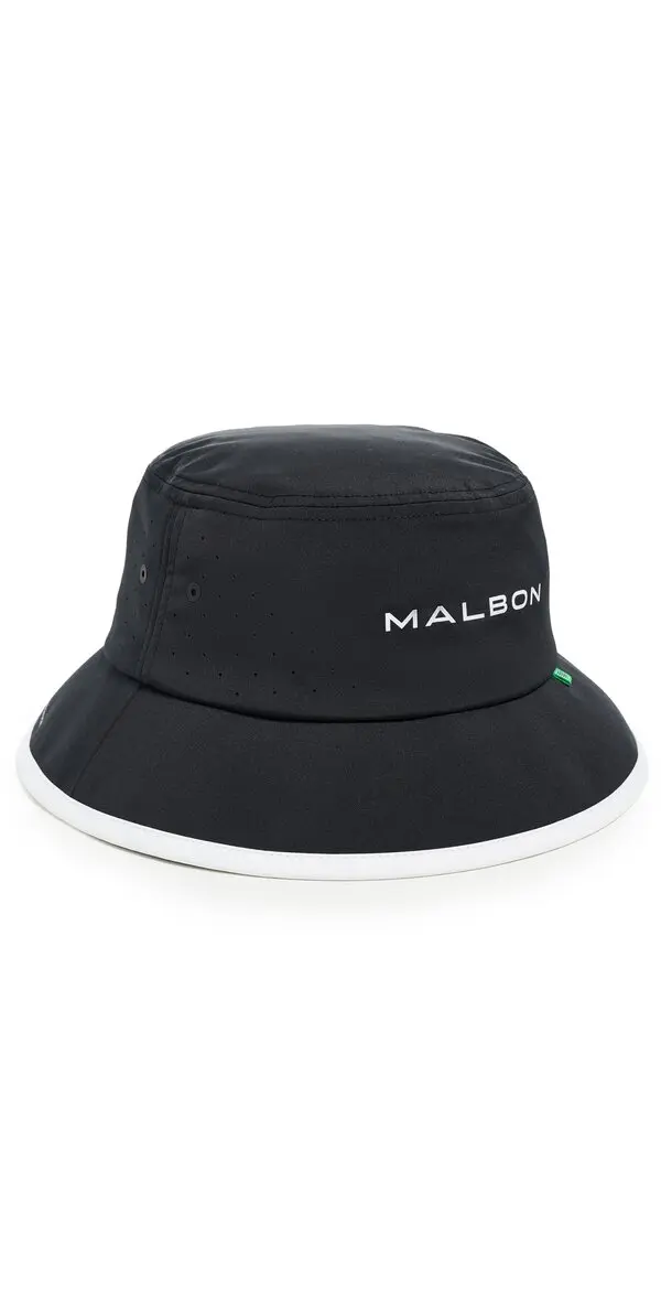 MALBON Performance Tech Bucket Hat - Black
