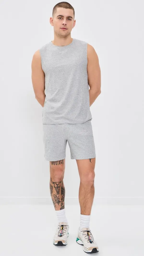 Beyond Yoga Featherweight Freeflo Muscle Tank 2.0 - Silver Mist