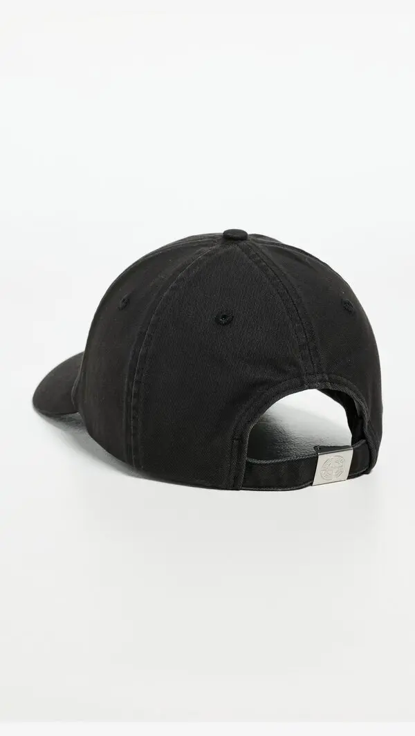 Stone Island Brushed Cotton Baseball Cap - Black