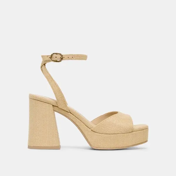 DOLCEVITA Felica Heels - Natural Raffia