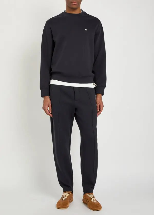 Emporio Armani Tapered-leg Jersey Sweatpants
