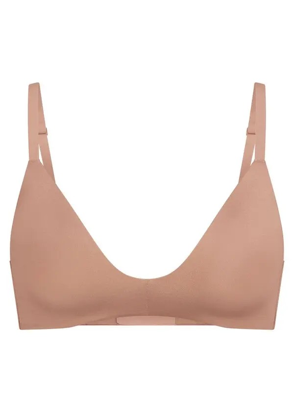 SKIMS Wireless Stretch-jersey T-shirt Bra - Light Brown