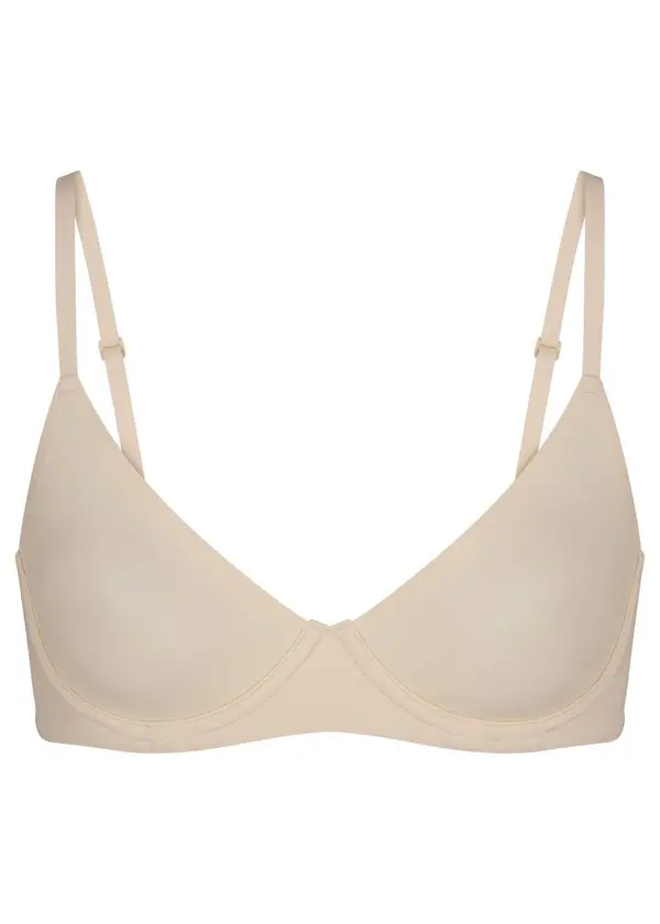SKIMS Unlined Stretch-jersey Demi Bra - Cream