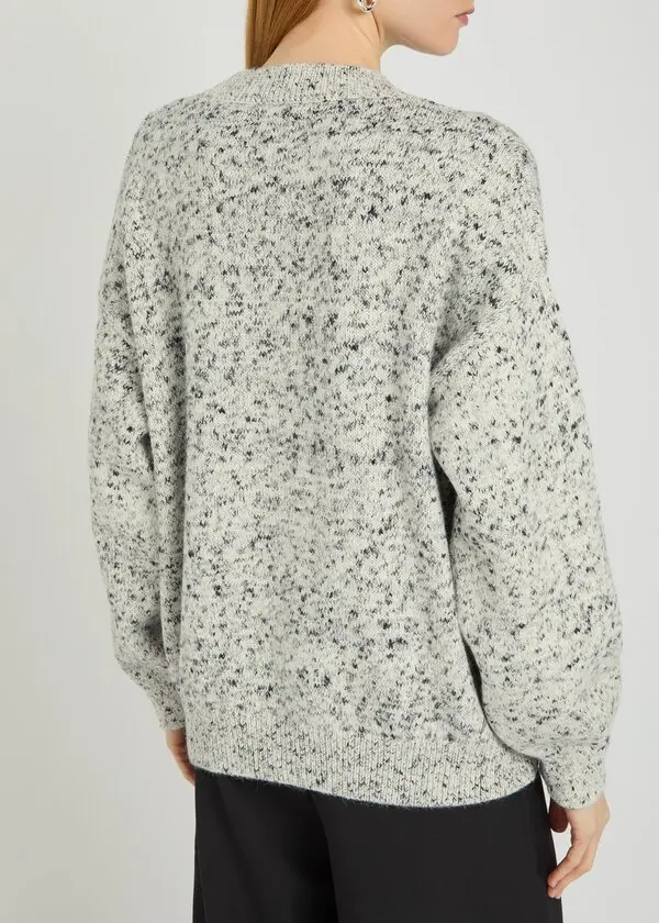 ANINE BING Sydney Logo-appliquéd Knit Jumper - Multicoloured