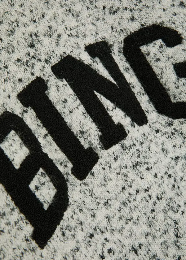 ANINE BING Sydney Logo-appliquéd Knit Jumper - Multicoloured