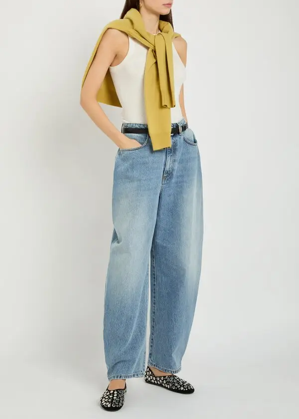 LISA YANG Amaya Ribbed Cotton And Cashmere-blend Tank Top - White