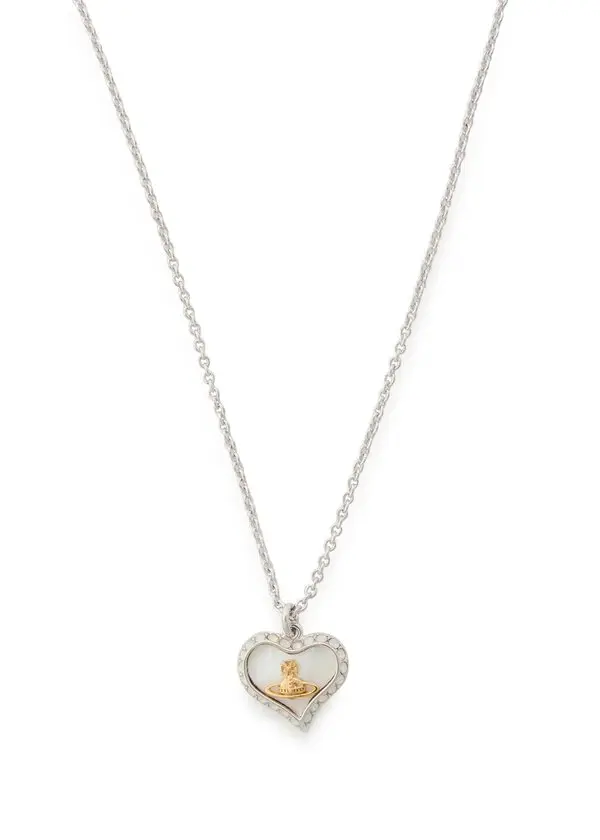 VIVIENNE WESTWOOD Petra Heart Necklace - Pearl