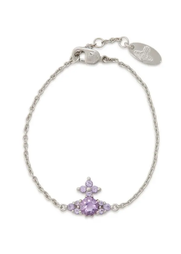 VIVIENNE WESTWOOD Feodorita Orb Crystal-embellished Bracelet - Purple