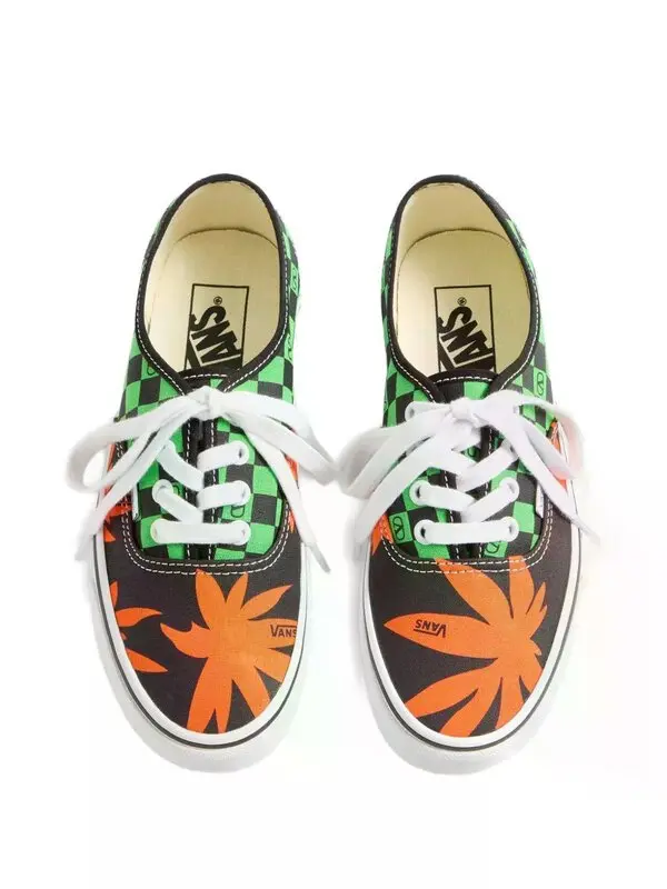 VANS X Valentino Garavani Vlogo Signature Checkerboard Sneakers - Green