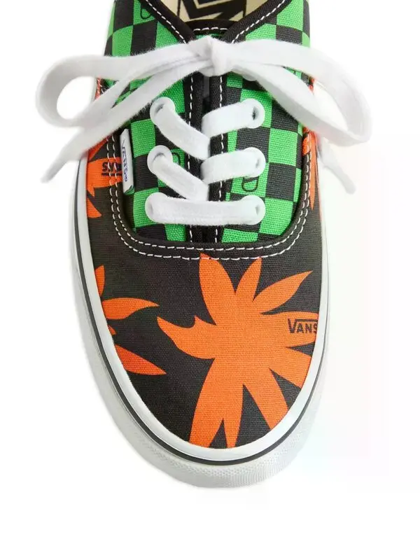 VANS X Valentino Garavani Vlogo Signature Checkerboard Sneakers - Green