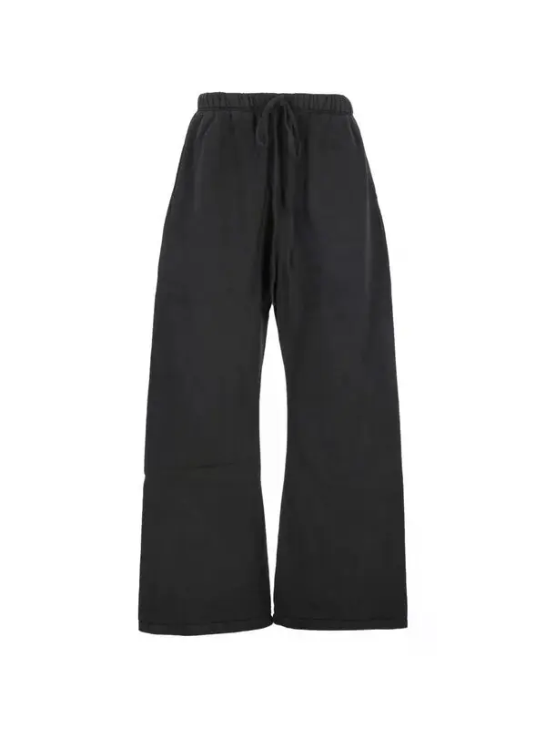 Fear Of God Faded Black Cotton Logo Print Track Pants - Grey