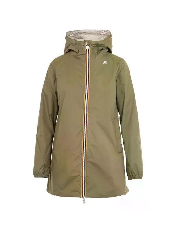 K-WAY Zip-up Hooded Coat - Green