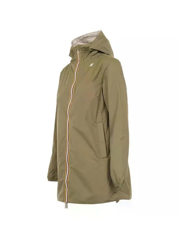 K-WAY Zip-up Hooded Coat - Green