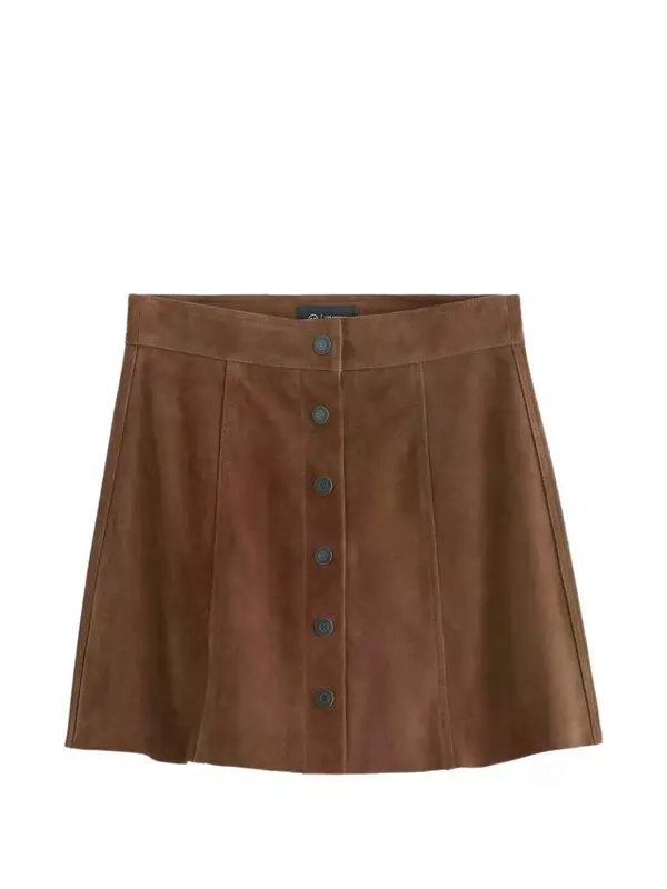 Ag Button-fastening A-line Mini Skirt