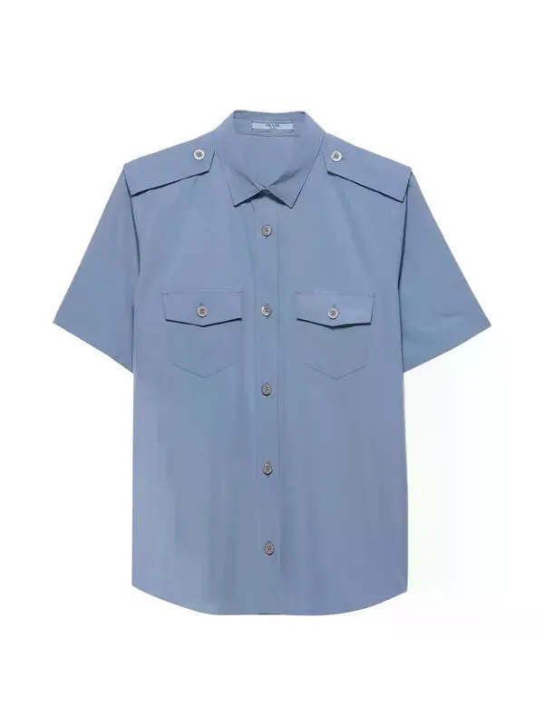 Prada Cotton Poplin Shirt - Blue