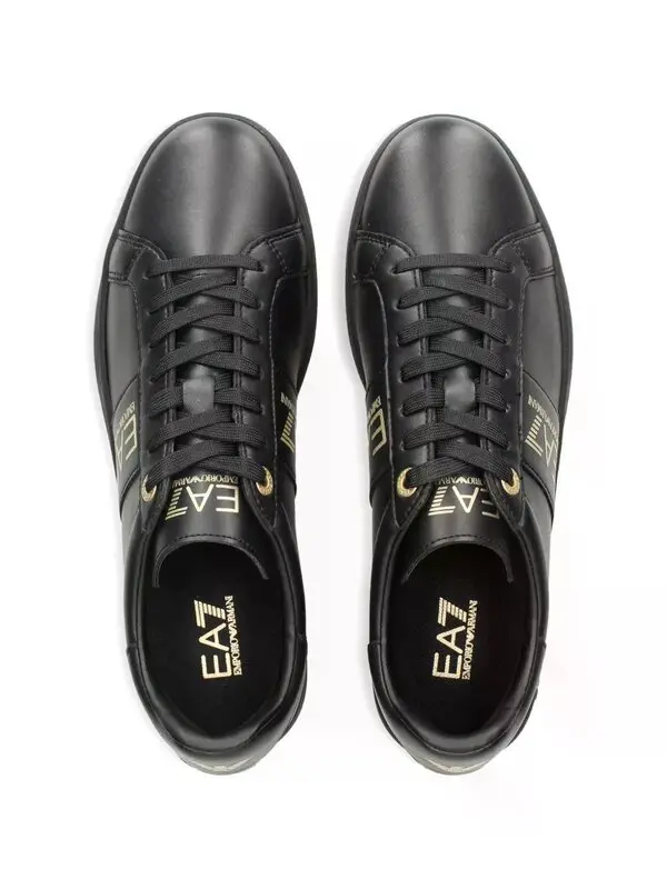 EA7 Classic Leather Sneakers - Black