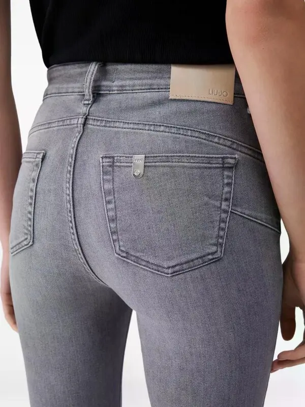 Liu Jo High-rise Five-pocket Bootcut Jeans - Grey