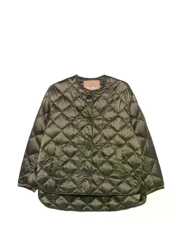 Max Mara Quilted Button Jacket