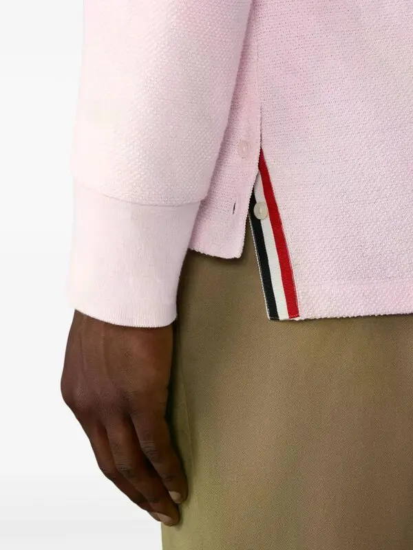 Thom Browne Textured Pique Cardigan - Pink