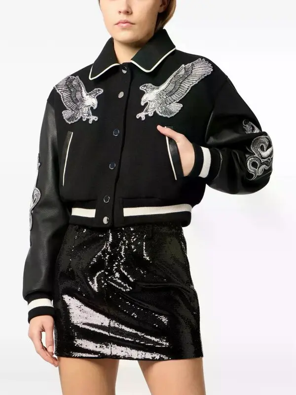 Philipp Plein Varsity Tattoo Strass Jacket