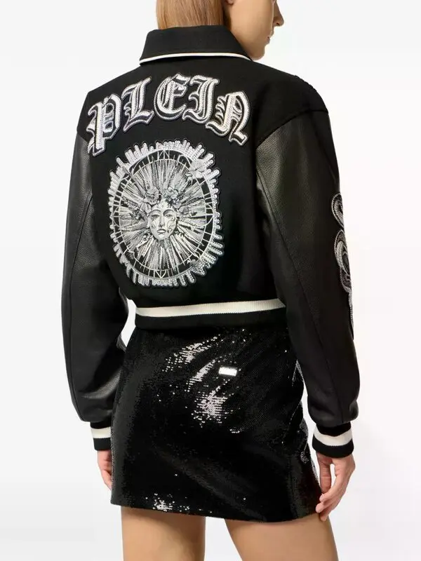 Philipp Plein Varsity Tattoo Strass Jacket