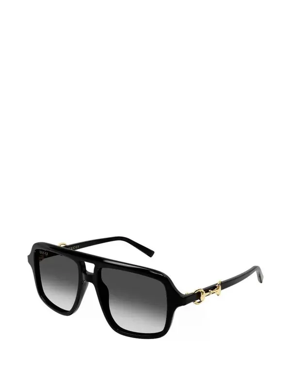 Gucci Horsebit-detail Square-frame Sunglasses