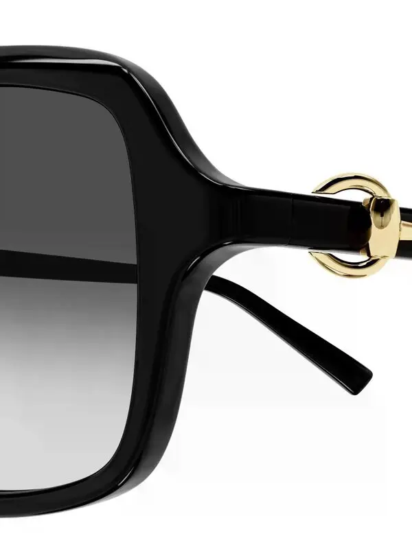 Gucci Horsebit-detail Square-frame Sunglasses