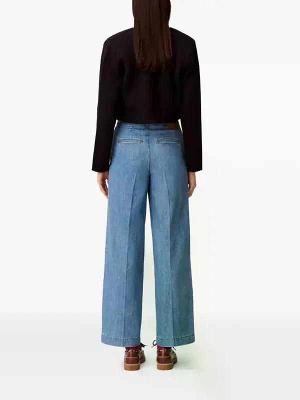 Claudie Pierlot Sailor Denim Wide-leg Jeans - Blue
